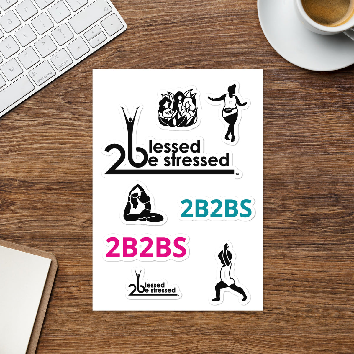 Sticker sheet– Too Blessed 2 Be Stressed